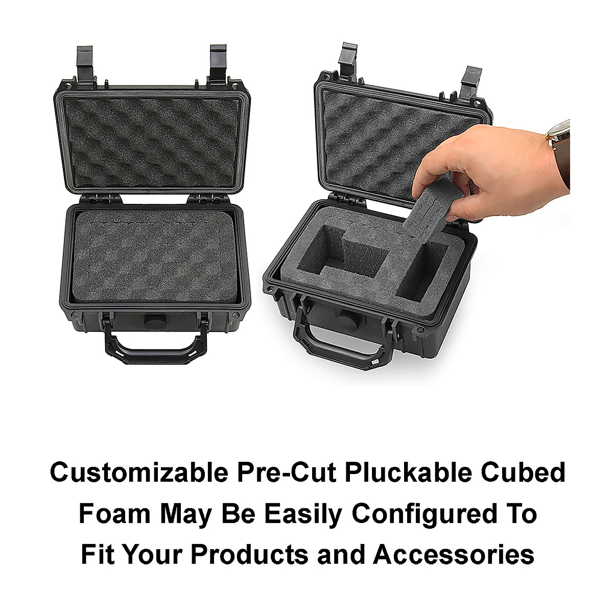 CASEMATIX Carry Case Compatible with Orba 2 Artiphon Handheld Multi-instrument in Customizable Foam - Includes Waterproof Carrying Case Only