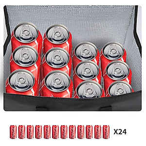 Cooler Bag Bags| Keeps Ice 24 can Insulated Lunch Cooler with Adjustable Shoulder Straps | Great for Picnics, BBQs, Camping, Tailgating & Outdoor Activities