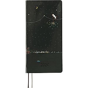 Hobonichi Techo Weeks [English/Tall and Slim Size/January 2024 Start] Hiroko Kubota: Another night of falling star sparklers