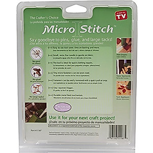 MicroStitch Tagging Gun Kit – Includes 1 Needle, 540 Black Fasteners & 540 White Fasteners (Starter Kit)