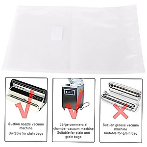 Keep Your Fresher for Longer with 100 Oil-Resistant Vacuum Sealer Bags (25cm) Compatible with Vacuum Sealer Machine Sous Vide Bags Vacuum Seal Rolls Containers and Accessories