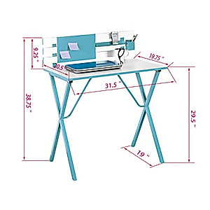 Kings Brand Furniture Kids Children's Computer Writing Desk, Red