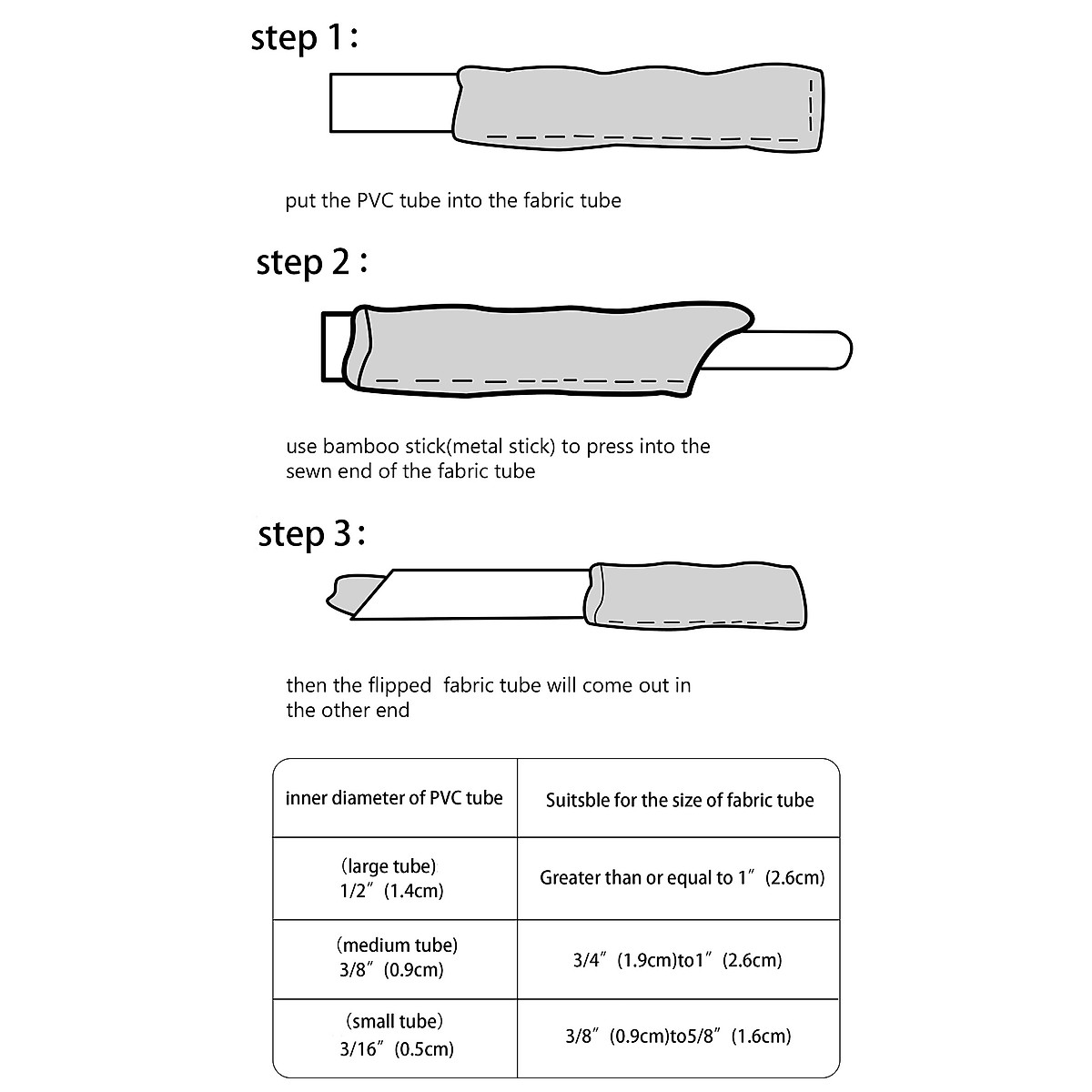Lampstop Fabric Tube Turner Tube Turning Set Multifunctional Sewing Tools