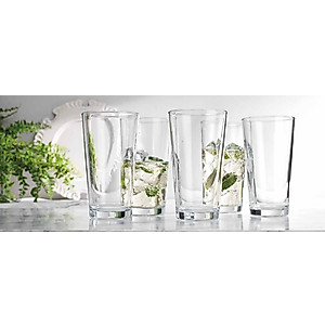 Glaver's Drinking Glasses Set Of 10 Highball Glass Cups 17 OZ. Basic Water Glasses, Beer, Juice, Cocktails, Wine, Iced Tea, Bar Glasses. Dishwasher Safe.