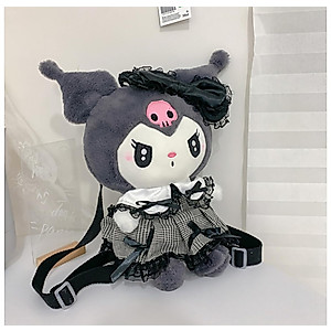 Mxcostume Cute Cartoon Plush Kuromi Backpack Anime Kawaii Bag (Style-4), One Szie