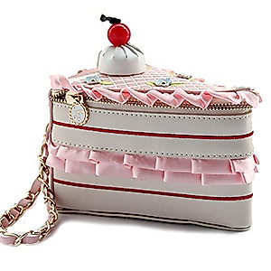 3D Cake Shape Evening Bags Cute Purse Embroidery Clutch for Girls
