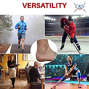 CRS Cross Ankle Gel Discs - 2 1/2 inch Ankle Gel Pads. Cushion and Protection for Ice Skating, Hockey, Roller skating, Inline, Hiking, Riding, and Ski Boots.