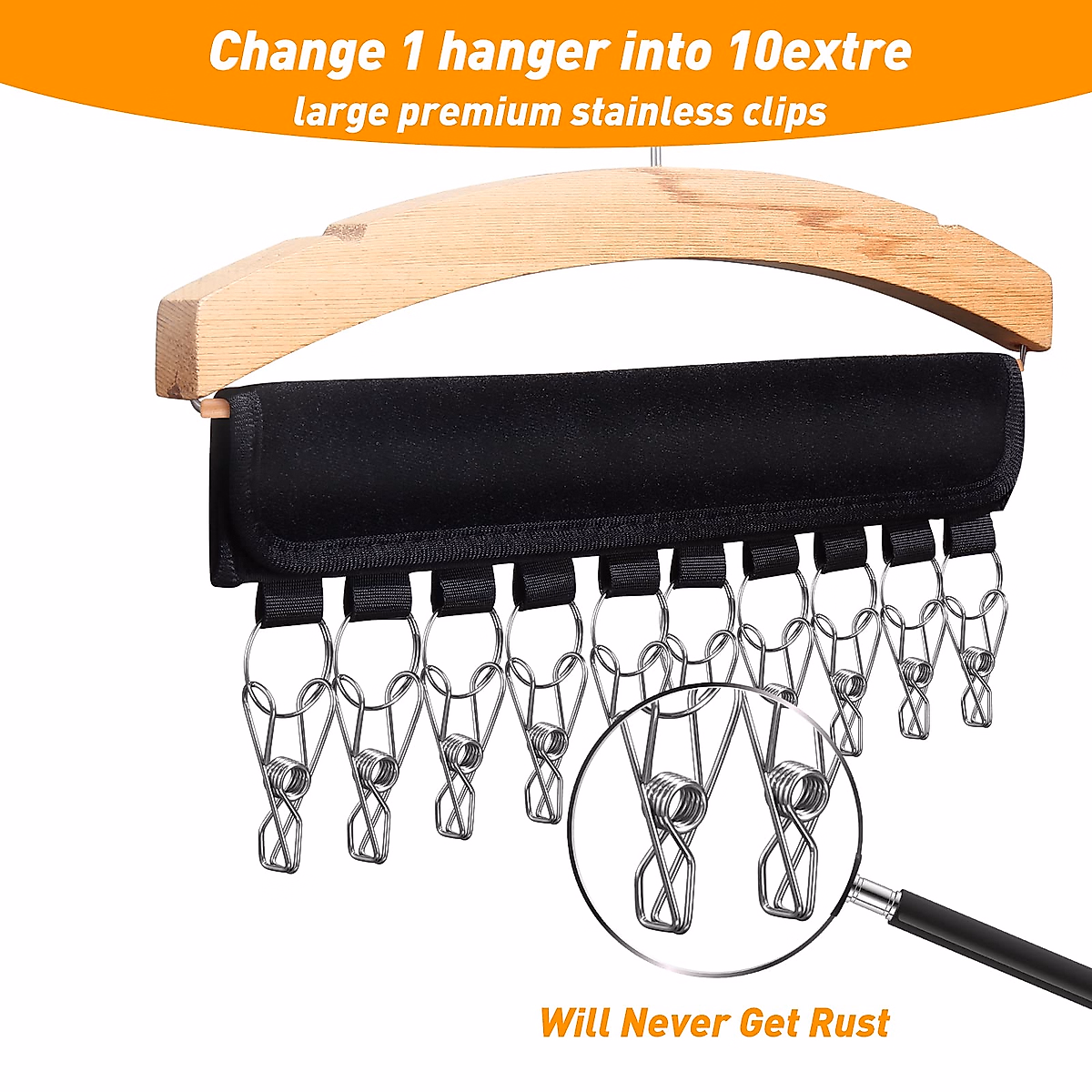 Yeefeoch Hat organizer for hanger - Baseball Cap Rack, Multifunctional coat rack-closet storage expert, Hat racks (2Pack)