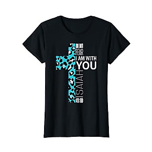 Cute Isaiah 41:10 Do Not Fear Christian Verse Cheetah Easter T-Shirt