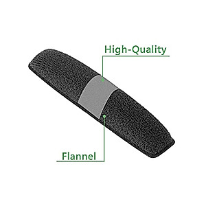 Geekria Velour Headband Pad, Compatible with Astro A50 Gen 3, A50 Gen 4 Headphones Replacement Band/Headset Headband Cushion Cover Repair Parts (Black)