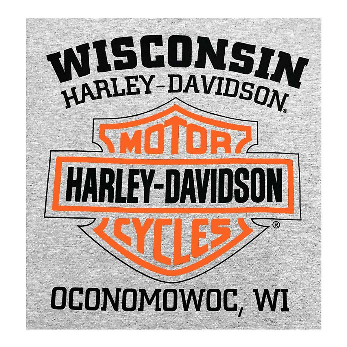 Harley-Davidson Mens Bar & Shield Long Sleeve Crew Neck Fleece Sweatshirt (3XL) Gray