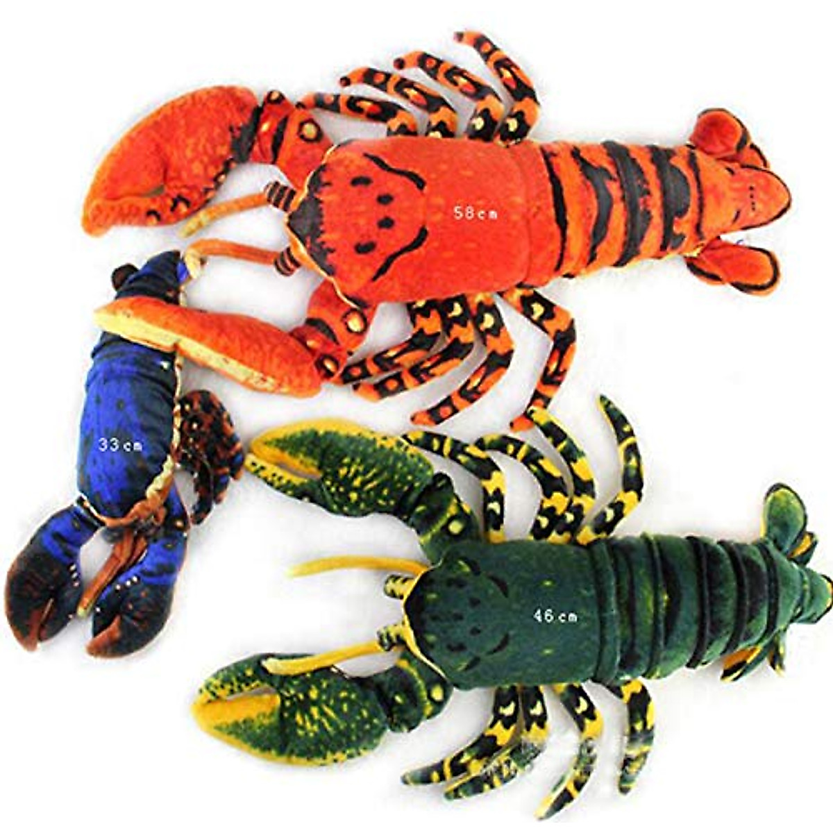 Ruzucoda Realistic Stuffed Lobster Cute Dolls Plush Animal Toys Red 12 Inches