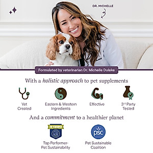 Fera Pet Organics Calming Supplement for Dogs & Cats - Vet Created - GABA & Ashwagandha Supplements Help Cat & Dog Stress or Hyperactivity -60 Scoops