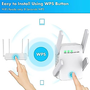 Fastest WiFi Extender/Booster | 2023 Release Up to 74% Faster | Broader Coverage Than Ever WiFi Signal Booster for Home | Internet/WiFi Repeater, Covers Up to 8470 Sq.ft, w/Ethernet Port,1-Tap Setup