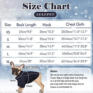 Lelepet Dog Fleece Hoodie, Winter Dog Hoodie Dog Jacket, Windproof Reflective Dog Winter Coat for Cold Weather Fleece Padded Warm Dog Clothes for Small Medium Dogs, Detachable Hood（XL, Navy Blue