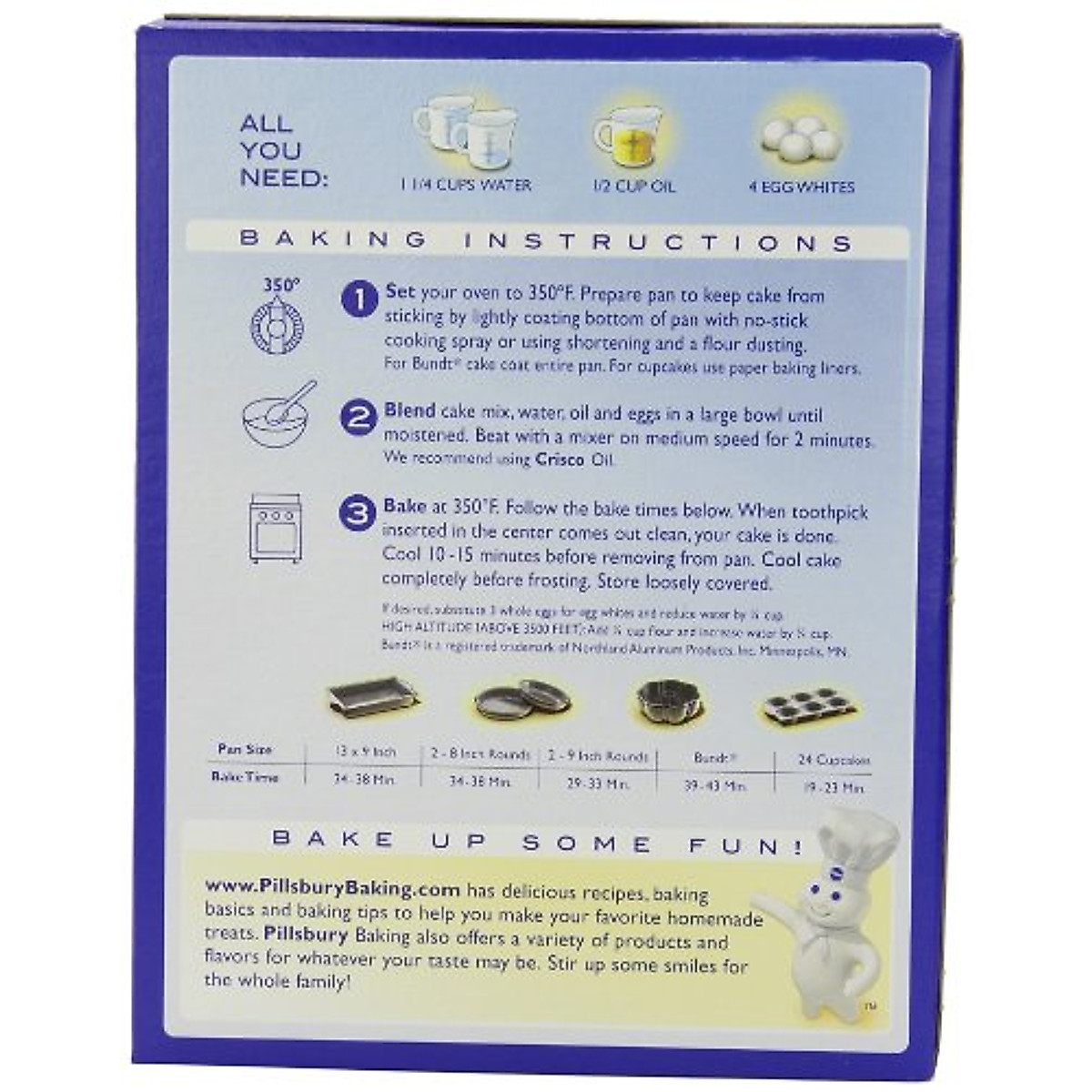 Pillsbury Traditional Cake & Cupcake Baking Mix, Vanilla, 15.25 Oz, Pack of 12