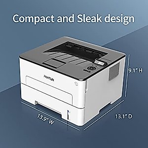 Pantum P3302DW Compact Black & White Laser Printer Wireless Ethernet and USB2.0 Capabilities, Auto Two-Sided Printing, Home Office Use (V4B15B)