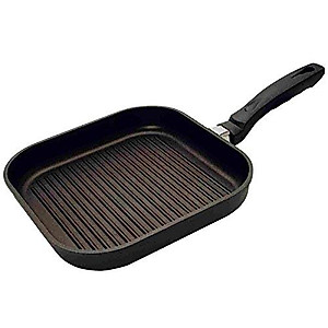 ELO Rubicast Cast Aluminum Kitchen Induction Cookware Grill Pan with Durable Non-Stick Coating, 11-inch