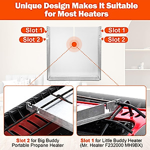 JossaColar Wood Stove Fan for Buddy Heater, Heat Powered Fireplace Fan Thermoelectric Thermal Fan Eco Fans with Bracket Fixed on Propane Space Heater/Mr. heater, Camping Outdoor/Indoor Use