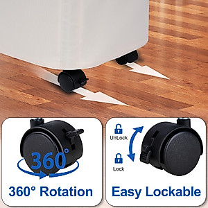 Vincona Slim Laundry Basket with Lid, 55L Small Laundry Basket with Handles, Tall Dirty Clothes Hamper for Dorm, Bedroom and Bathroom, Beige