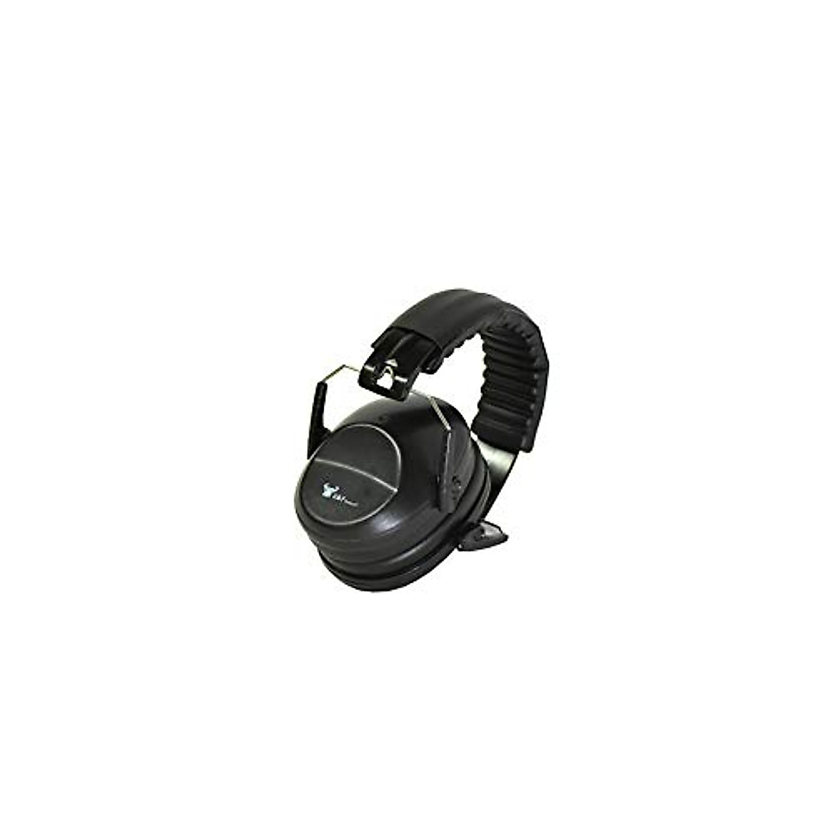 Earmuffs hearing protection with low profile passive folding design 26dB NRR and reduces up to 125dB, black