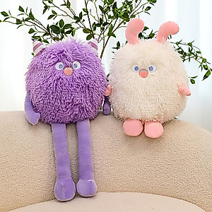 Arkdorz Cute Monster Plush Toy,12.6''Soft Monster Stuffed Animal Plush Pillow,Birthday Halloween Christmas Plush Gifts for Kids Boys Girls (Purple)