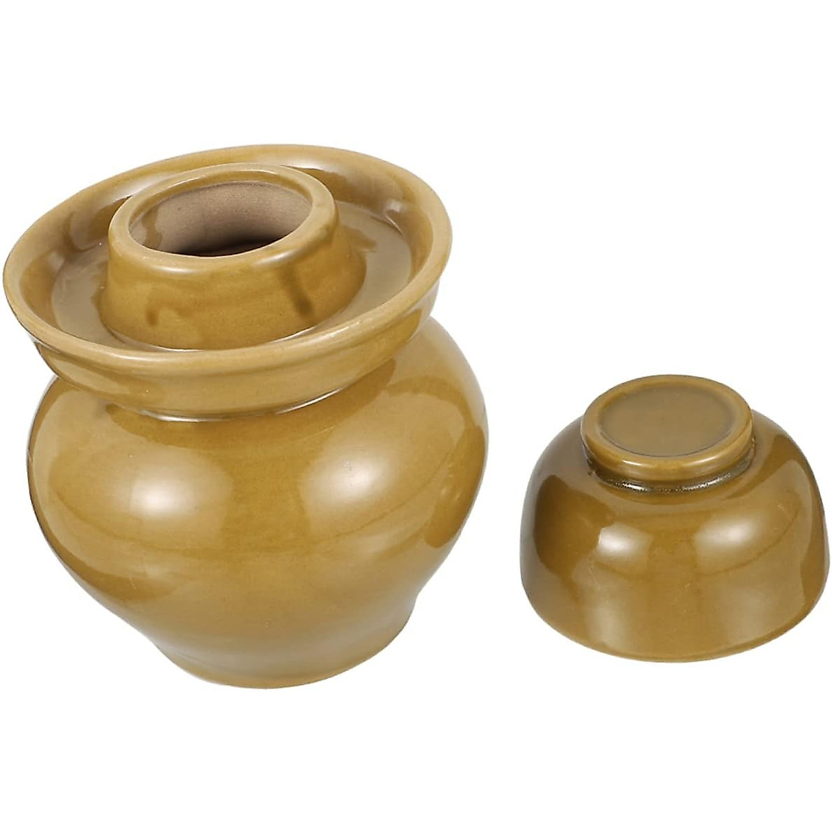 OUSIKA for Container Sealing Chinese Storage Canister Water Vegetables Cansiter with Pickled Egg Jars Sauerkraut Duck Tradition Bottle Crock Capacity Paocai Foods Pickle Jars