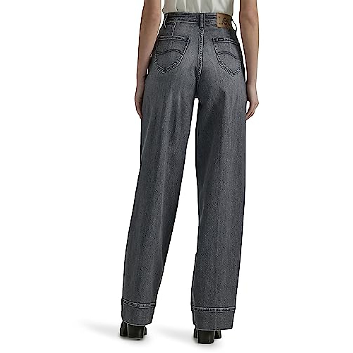 Lee Women's Legendary High Rise Trouser Jean, Blurred Darks