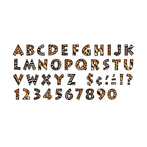 TREND enterprises, Inc. Animal Prints 4" Venture UC Ready Letters
