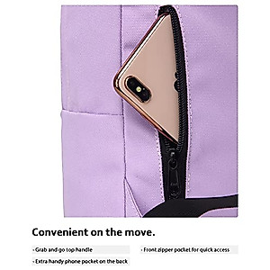 HotStyle SIMPLAY+ Classic Mini Backpack Small Travel Bag, Plain, Light Purple