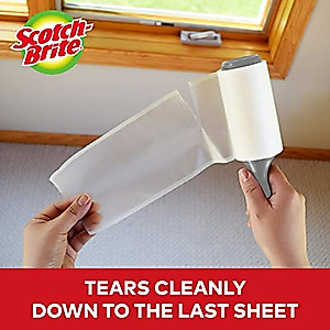 Scotch-Brite Lint Roller Refill, Works Great On Pet Hair, 60 Sheets ( Pack Of 6 ) ( Packaging May Vary )