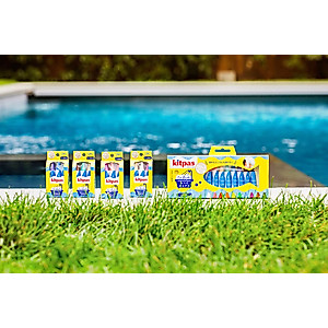 Kitpas English Label Bathtub Crayons 10 Colors with Sponge, For Kids Ages 3+, Bright Colors, Erasable with a Wet Sponge