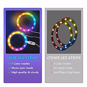 PS5 Accessories, PS5 Black Plates Digital Edition and PS5 LED Strip Lights with Remote Control