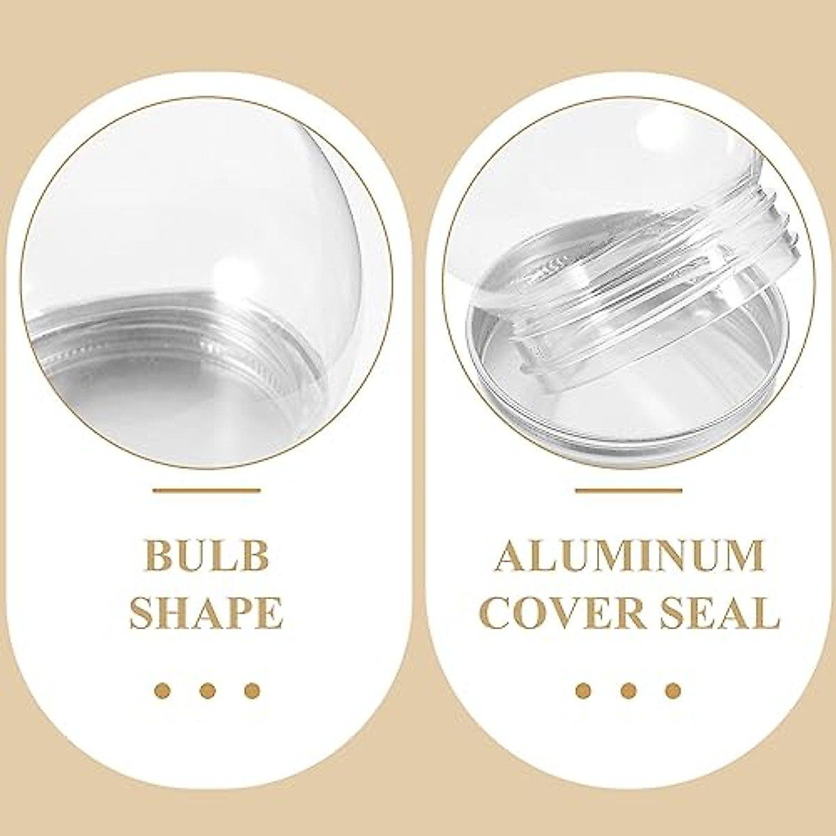 Globe 12Pcs DIY Snow Globe Clear Water Globe 150ml Empty Snow Globe with Screw Off Cap Make Your Own Shatterproof Snowglobe for Christmas Home Decor Bottles