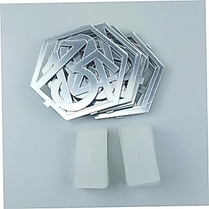 WHAMVOX 1 Set 15pcs Banquet Table Numbers Banquet Number Sign Wedding Table Numbers 1 to 15 Table Number 15 Numbers Dining Room Table Decor Dining Table Decor Silver