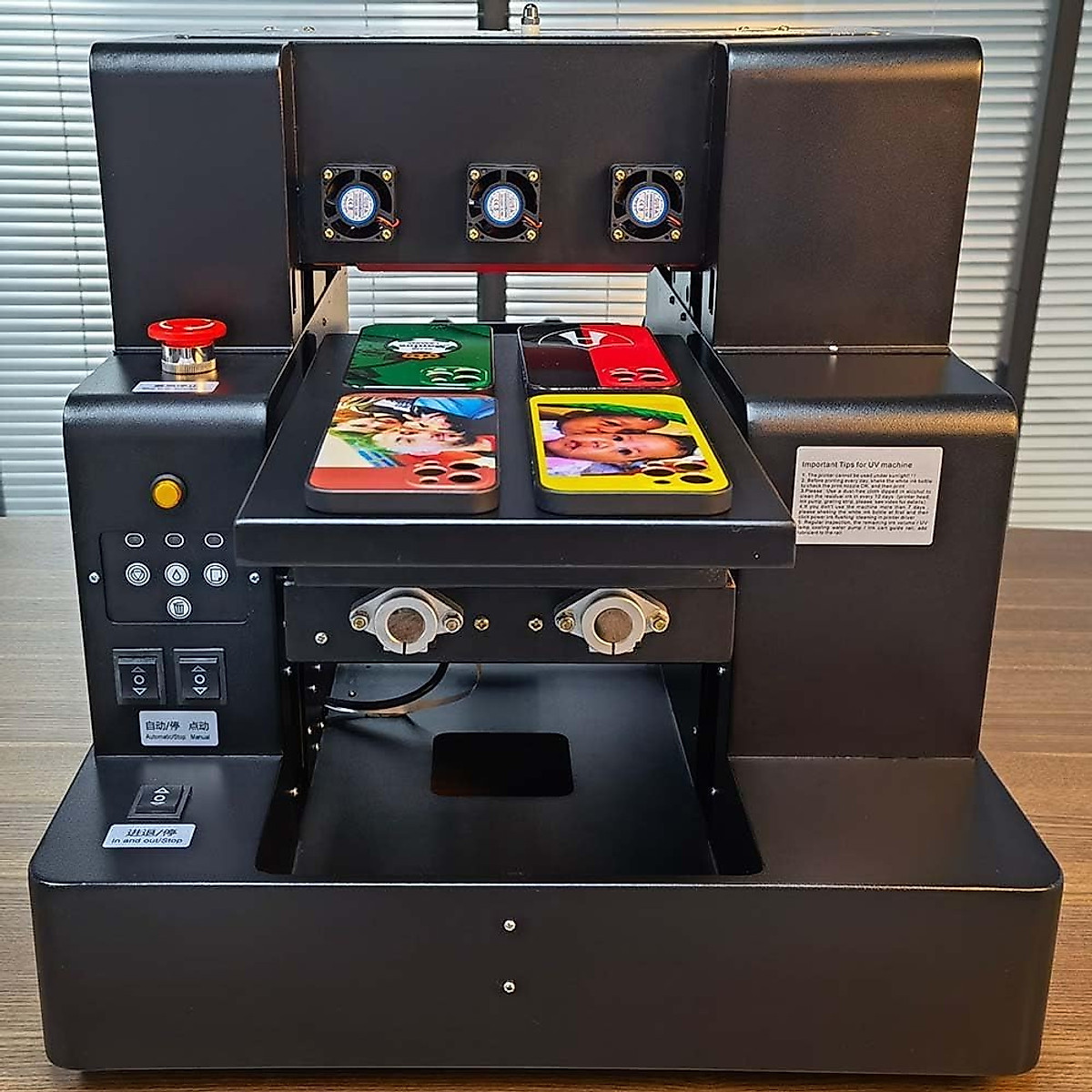 PEIXU A4 XP600 UVV DTG/DTF Printer with EPSON Technology | 2880dpi Precision for Phone Cases, Acrylic, Metal, Leather, Golf Balls & Bottles | Vacuum Suction Platform 22x33x15cm with Bottle Holder