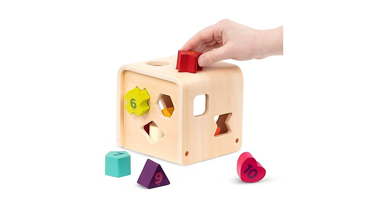 Battat Shape Sorter Cube - Fun Learning Toy for Toddlers