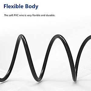 3.5mm Stereo Male to Dual 3.5mm Mono Male Audio Cable, 3ft 3.5mm 1/8" TRS Male to 2 x 3.5mm 1/8" TS Male Y Breakout Cable Splitter Adapter Connector for Headphone, Speaker