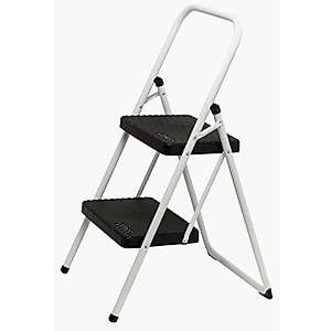 Cosco Two Step Big Step Stool 200 Lb. Capacity 23" Gray