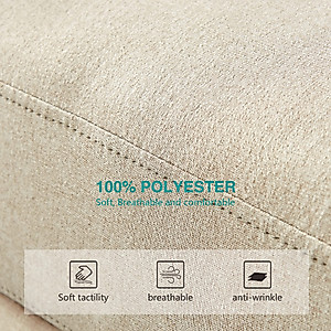 Dolonm Mid Century Modern Sofa 82" Upholstered Couch with Storage 3 Seater Sofas for Living Room, Apartment, Beige