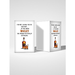 Zoytonky Funny Whiskey Birthday Card for Men Women or Friend, Humor Bday Card for Boyfriend Girlfriend,I'm Not Saying You're Old Cute Birthday Card for Family 30th 40th 50th 60th 70th
