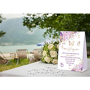 Butterfly Don't say Bride or Wedding Game, Put a Ring on It Bridal Shower Game with 50 Fake Rings, Bridal Shower Decorations, Wedding Shower or Bachelorette Party Supplies - 10