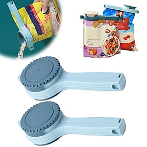 Seal and Pour Bag Clip with Pour Spout & Lid 2025 New Food Bag Clips with Pour Spout, Wide Mouth Food Storage Sealing Clips, Snack Clips that Pour, Bag Pouring Clip with Pour Spout (Style1)