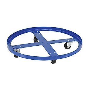 Vestil DRUM-SP-32-9-H Steel Overpack Drum Dolly, 900 lbs Capacity, 31-5/8" ID x 32" OD