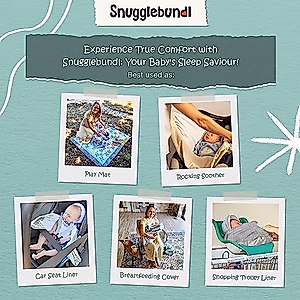 Snugglebundl – Move Without Waking | Organic Cotton | Best Baby Travel System | Elective C-Section (Baby Bumble, Lightweight, Baby Haze)