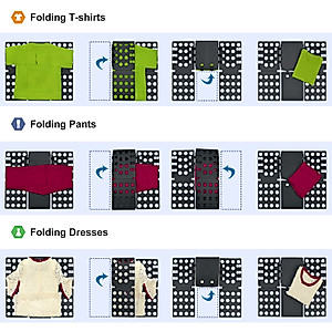 Sealegend Shirt Folding Board Shirt Folder Clothes Folding Board Durable Plastic t Shirts Clothes Laundry folders