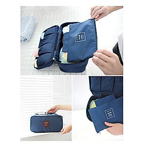 vanki 1 pc Portable Travel Drawer Dividers Closet Organizers Bra Underwear Storage Bag,Pink