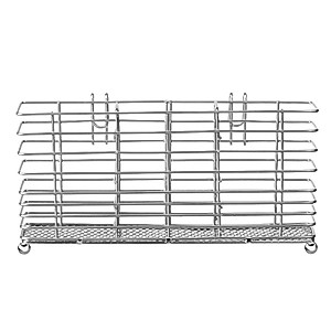 iPEGTOP Utensil Drying Rack Basket Holder for Kitchen Counter, Hanging Standing Cutlery Silverware Flatware Organizer with Hooks for Spatula Spoon, Rustproof 304 Stainless Steel