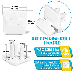 Babepai Outlet Covers 38-Pack and Stove Knob Covers for Child Safety 5-Packs Baby Safety Electrical Protector Kitchen Gas Oven