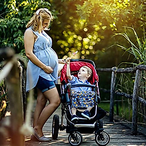 Kisangel Stroller Cartoon Pattern Mummy Infants Owl Holders Storage Attachments Straps Ster Nursery Universal Bag Newborns Diaper Organizer Caddy Baby Nappy Cradle Container Pouch